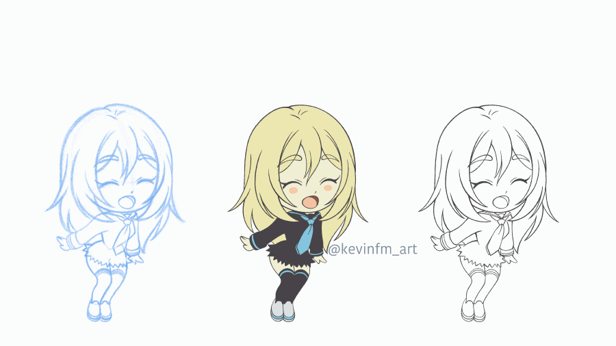 Croquis D'anime Chibi