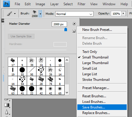 Importing Photoshop Brushes and New Brush Options by LizStaley - Make ...