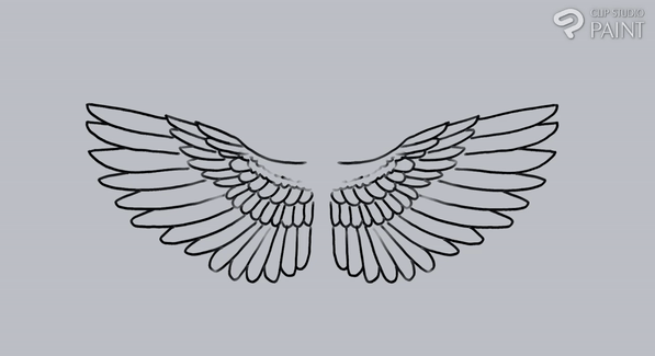 Simple Drawings Of Wings