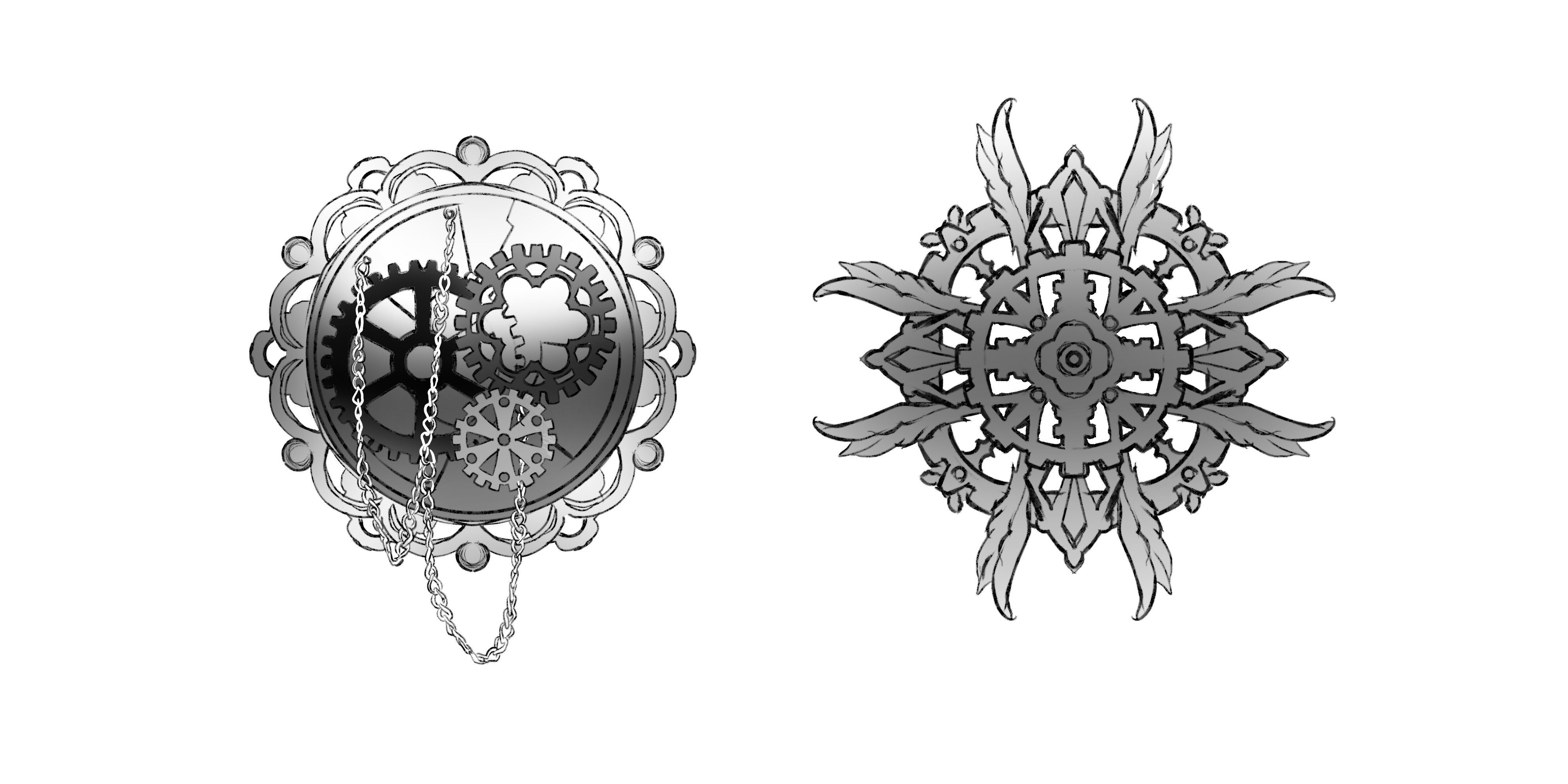 Draw Steampunk Design Elements
