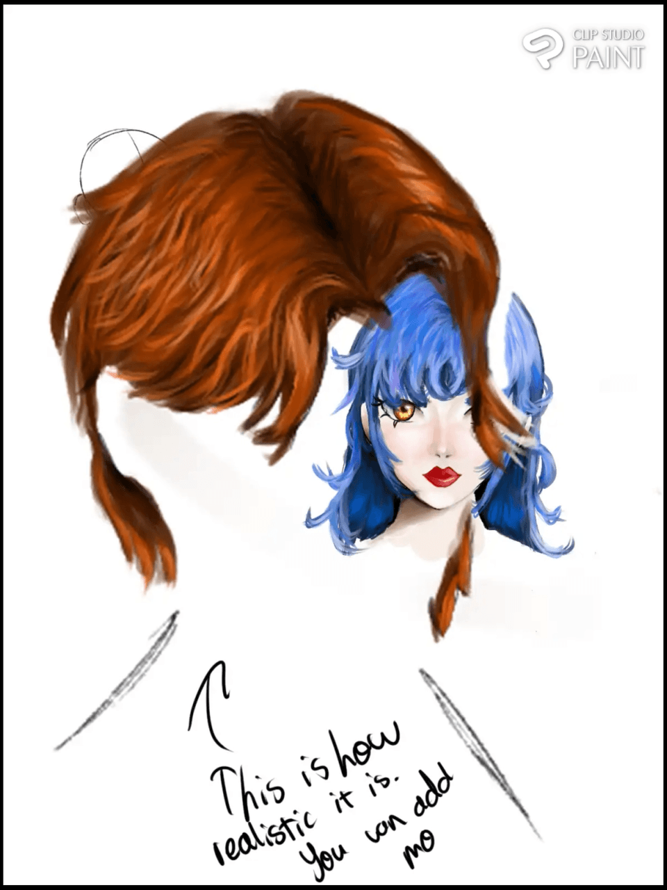 Menggambar rambut dengan kuas bulu mata?!! TUTORIAL RAMAH PEMULA oleh ...