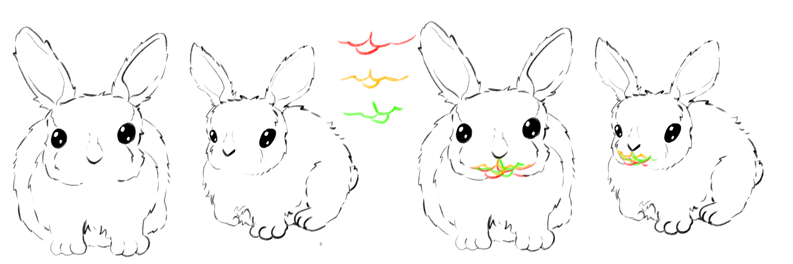 How To Draw A Baby Rabbit Step By Step Easy