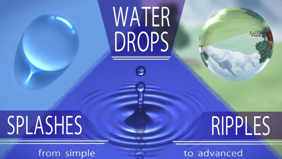 How to draw Water Drops & Ripples by Mink-tDR - Make better art | CLIP ...