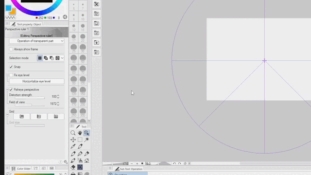 Fish-eye Lens Effect in Clip Studio (Diagonal & Circular) by ED. - Make ...