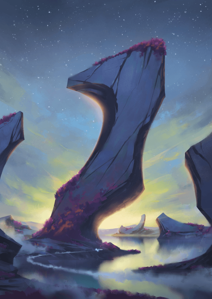 Alien planet landscape by redsquare - Make better art | CLIP STUDIO TIPS