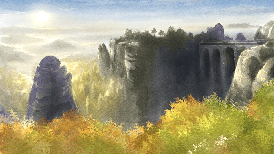 Landscape Watercolor Technique for Clip Studio Paint by artiststan ...