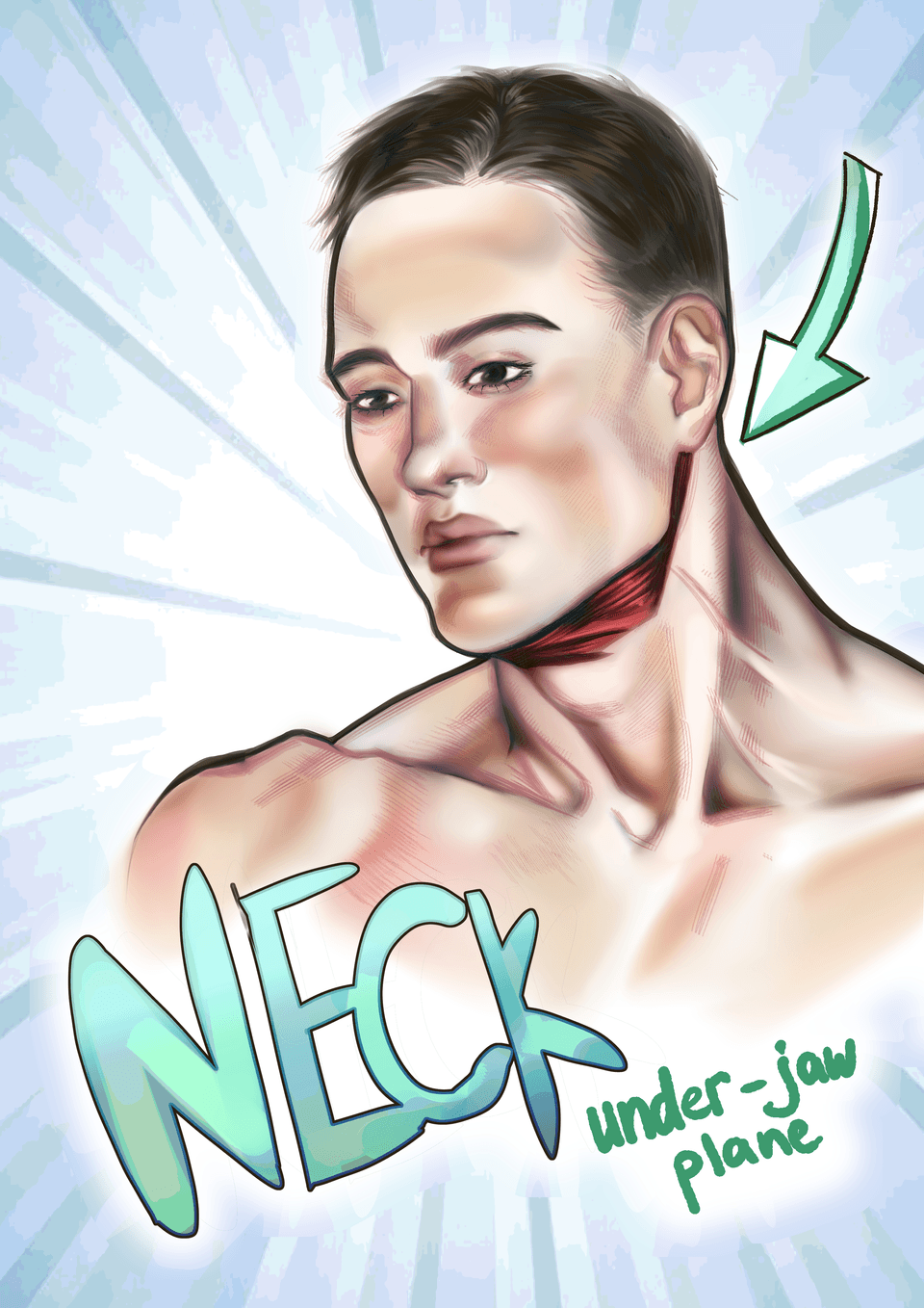 Neck Anatomy | Under-Jaw Plane by yoffeyn - Make better art | CLIP ...