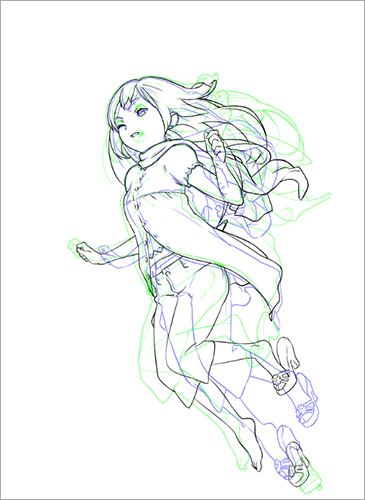 Inbetweening basics “How to create moving illustrations #2” by ...