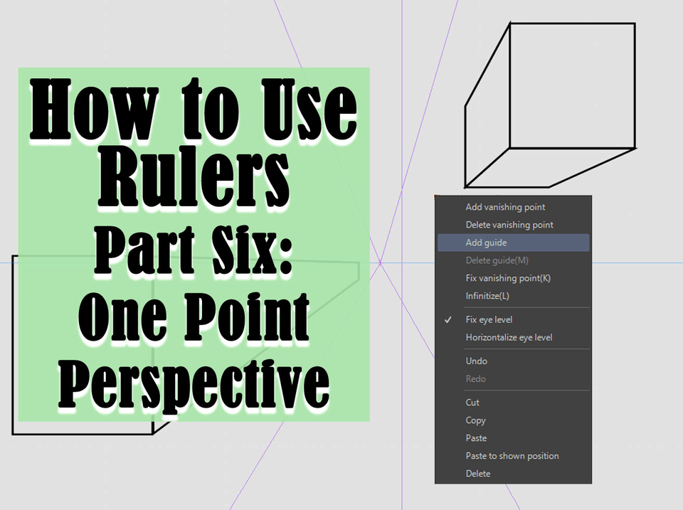 How to Use Rulers Part 6 - One Point Perspective “How to Use Rulers #6 ...