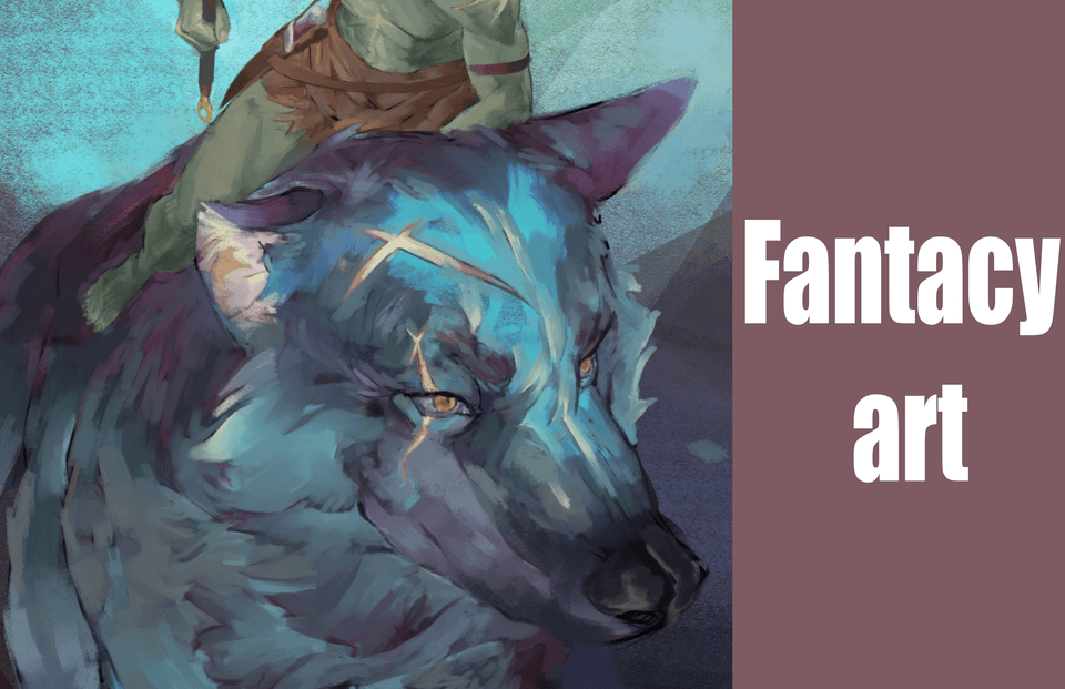 Orc Wolf Rider “How to paint fantasy characters #1” by rickroll - Make ...