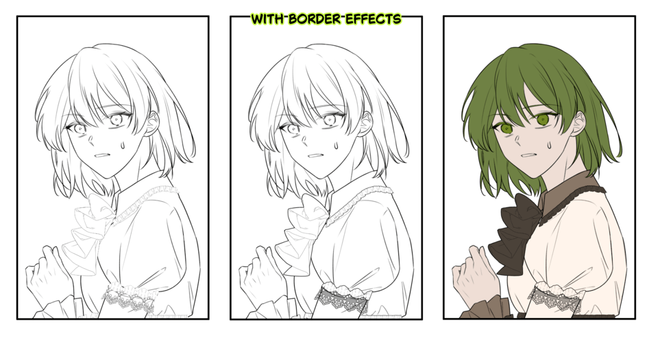 Border Effects Hacks to help you in Creating Webtoon by Naoi21-arts ...
