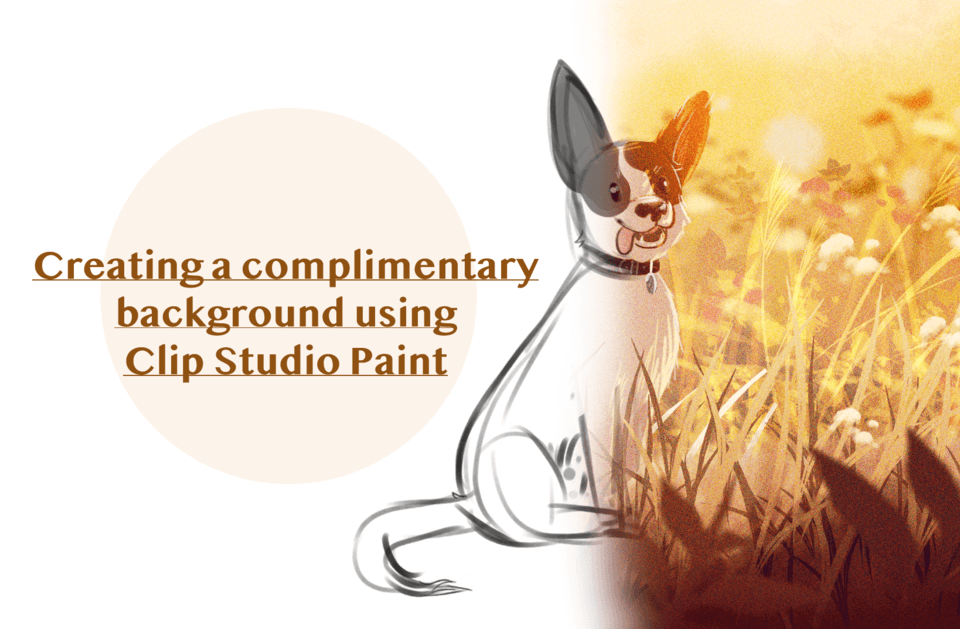 Creating a complimentary background using Clip Studio Paint by ...
