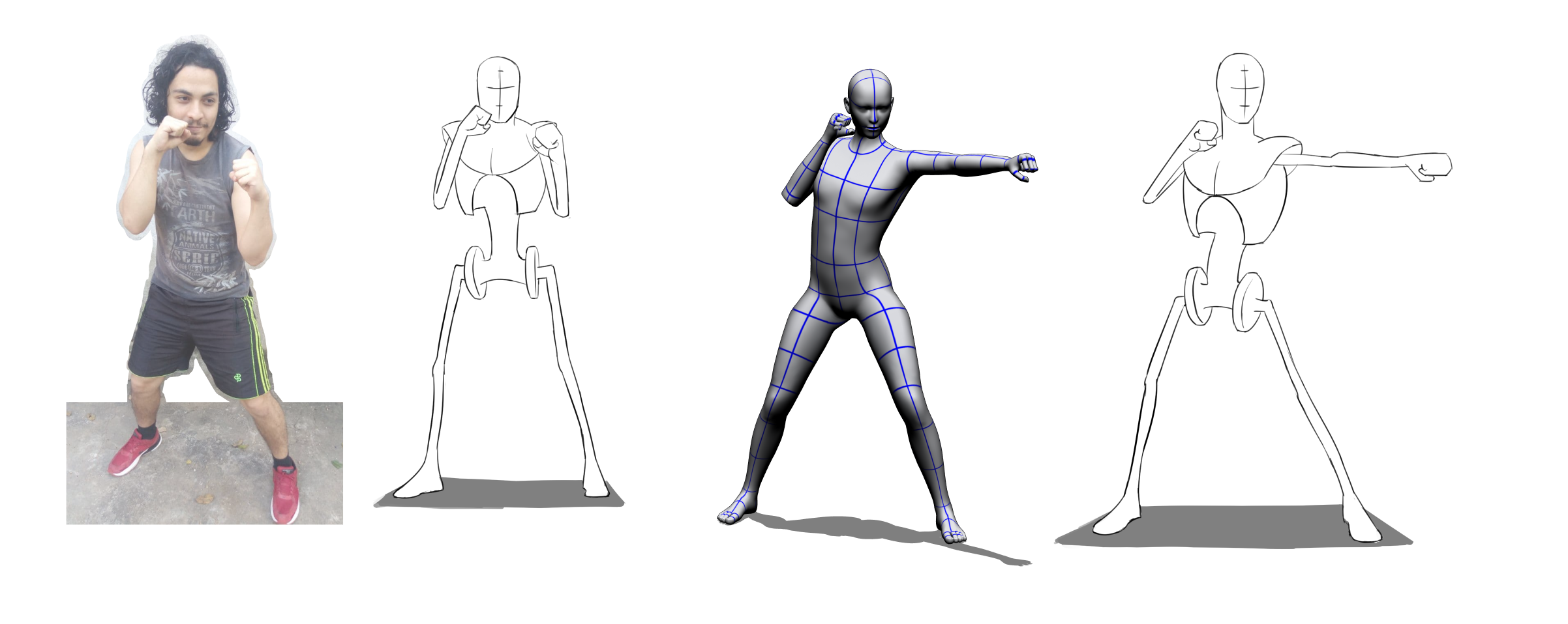 Modelo De Poses De Acción