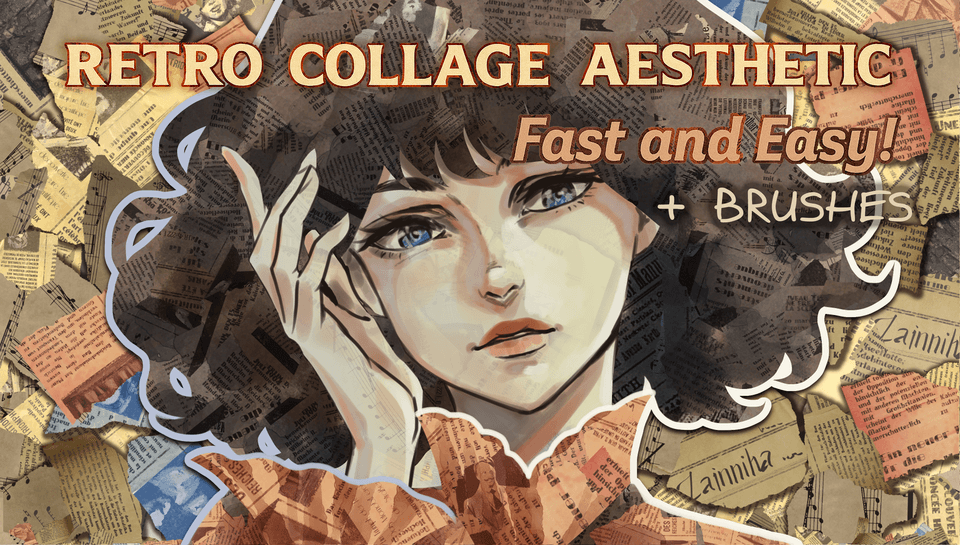 Turn Your Drawing into a Vintage Collage. Fast and Easy! “Tutorials #3 ...
