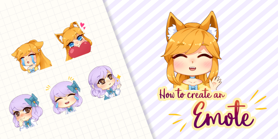 Emote Creation “Emotes #1” by Rowenaluna - Make better art | CLIP ...