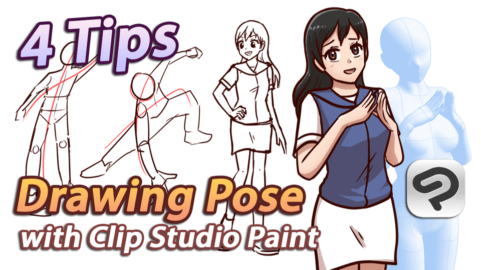 4 Tips to Draw Pose in CSP “CSP Tutorials #2” by ipokegear - Make ...