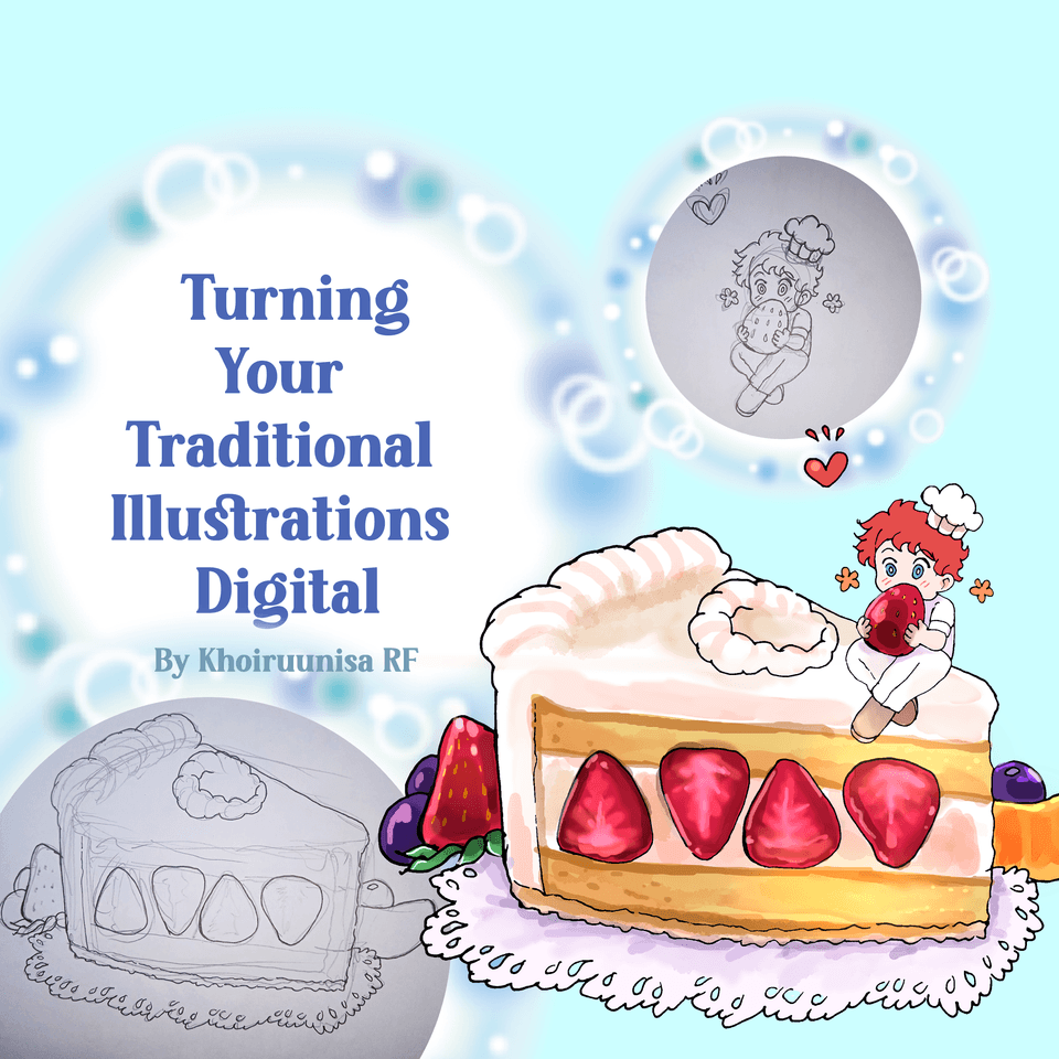 Mengubah Ilustrasi Tradisional Anda menjadi Digital oleh NisaRF ...