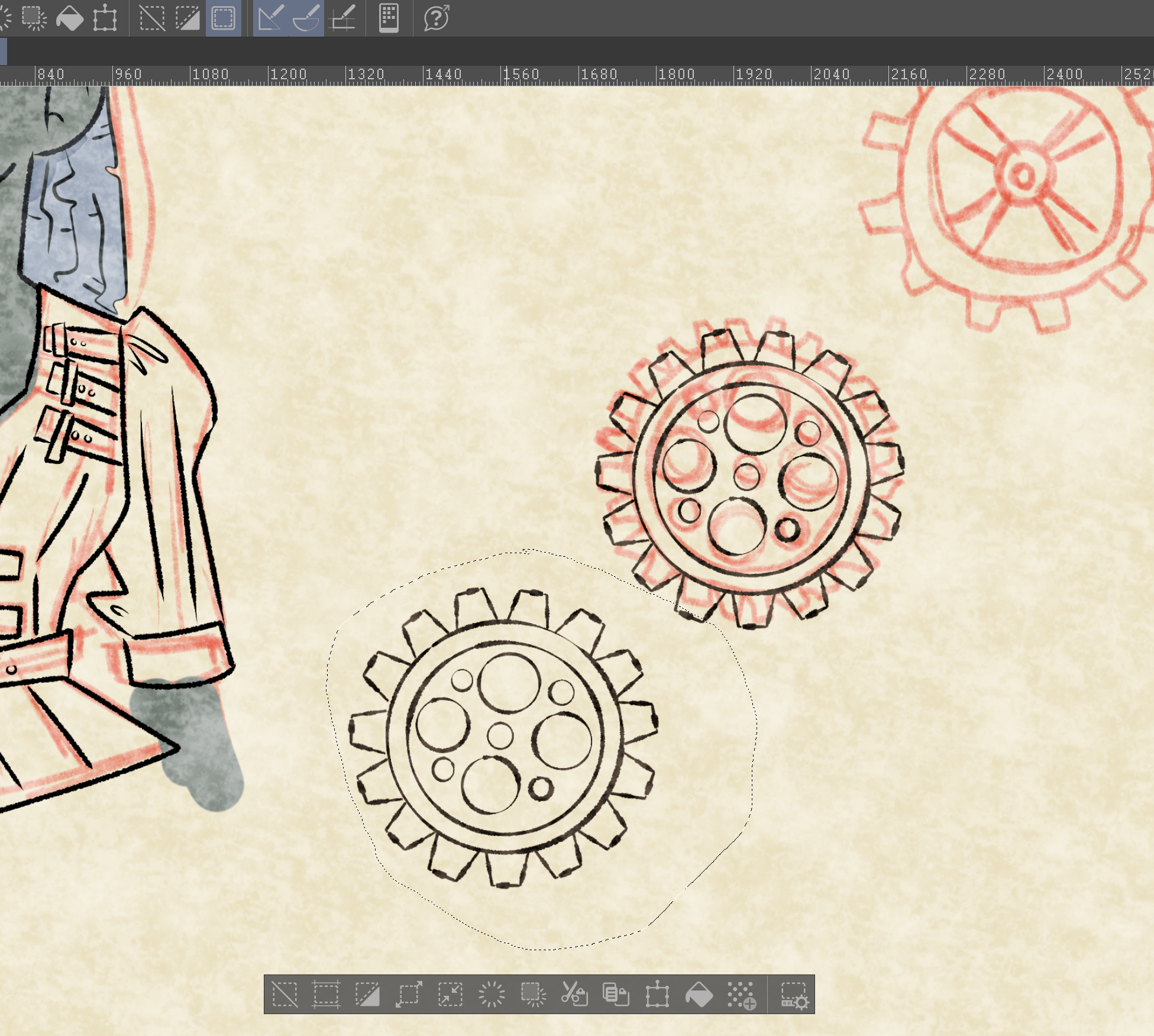 Steampunk Gears Drawing